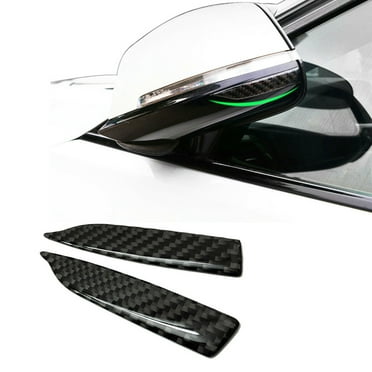 2 Pcs Rear View Mirror visor Side Mirror Rain Guard Carbon Fiber Mirror ...