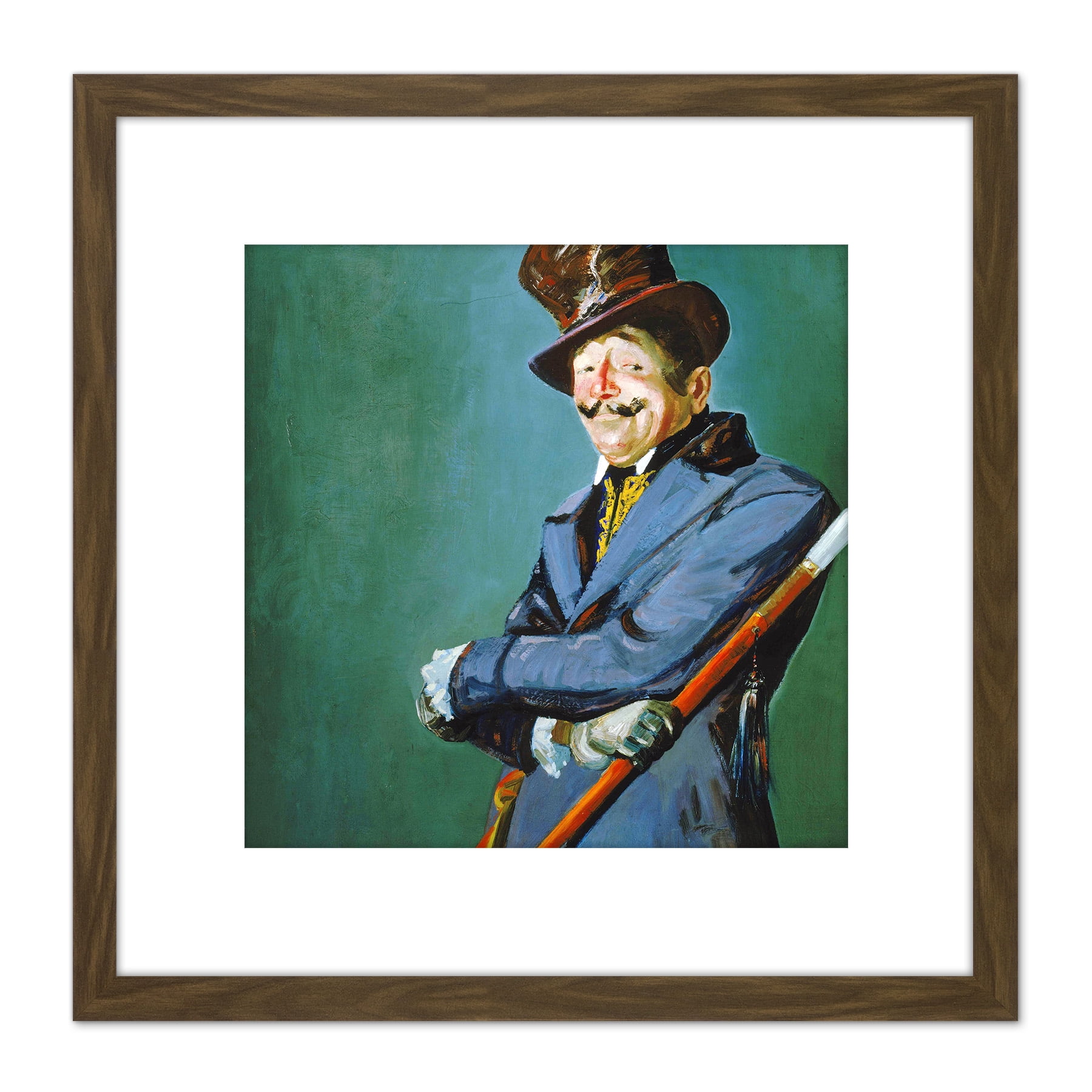Luks Actor Otis Skinner As Philippe Bridau Painting 8X8 Inch Square ...
