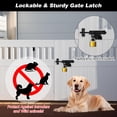 3-Pack Heavy Duty Iron Slide Bolt Latches with Padlock Hole for Outdoor ...
