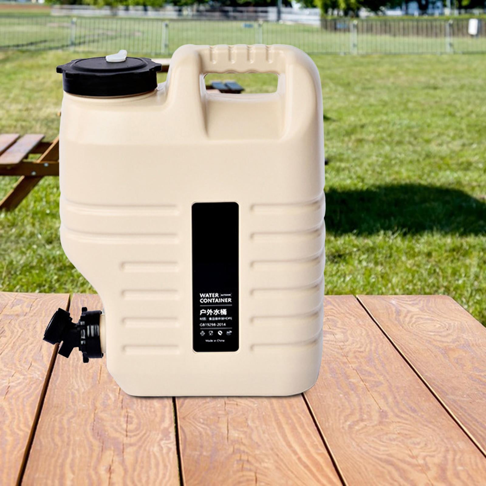 Water Storage Tank with Spigot Water Tank Container Canister Drink ...