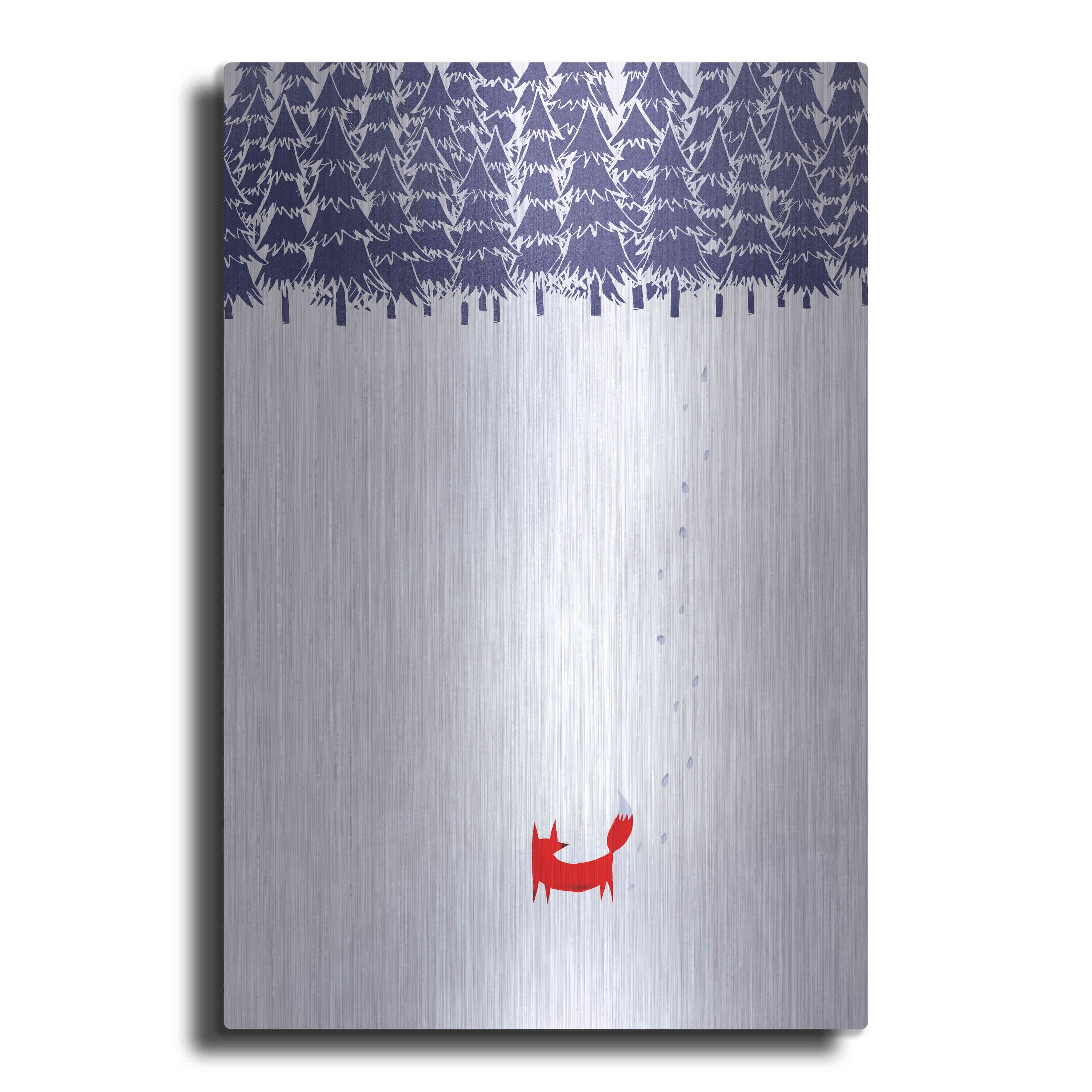 Luxe Metal Art 'Alone In The Forest' by Robert Farkas, Metal Wall Art ...