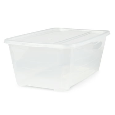LIFE STORY Adult Rectangular Plastic Plastic Storage Box, Clear ...