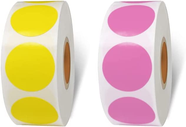 Color Code Circle Stickers 2000Pcs Dot Stickers, 1 Inch Round Write ...