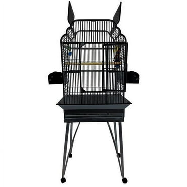 A and E Cage Co. 36"x28" Opening Victorian Top Cage - Platinum ...