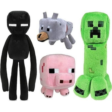 Minecraft Crafter Creeper Plush Stuffed Toy, Green, 10" Tall - Walmart.com