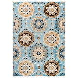 Capitola GAD DAISY Collection Boho Premium Vintage Look Blue/Beige Area ...