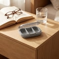 Durable Plastic Pill Box, Secure Lock Pill Case, Handy Travel Pill ...
