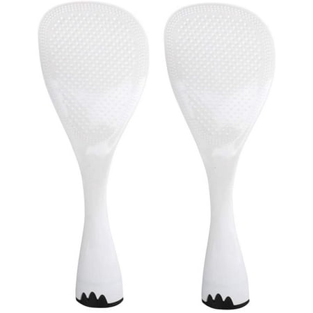 2 Pieces Non-Stick Rice Spoon, Stand-up Serving Rice Spatula,Rice ...