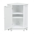Yesfashion Bathroom Corner Cabinet, Modern Woodern Triangle Storage ...