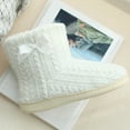 GURGER Slipper Boots Women Winter Knit Booties Slippers Ladies Plush ...