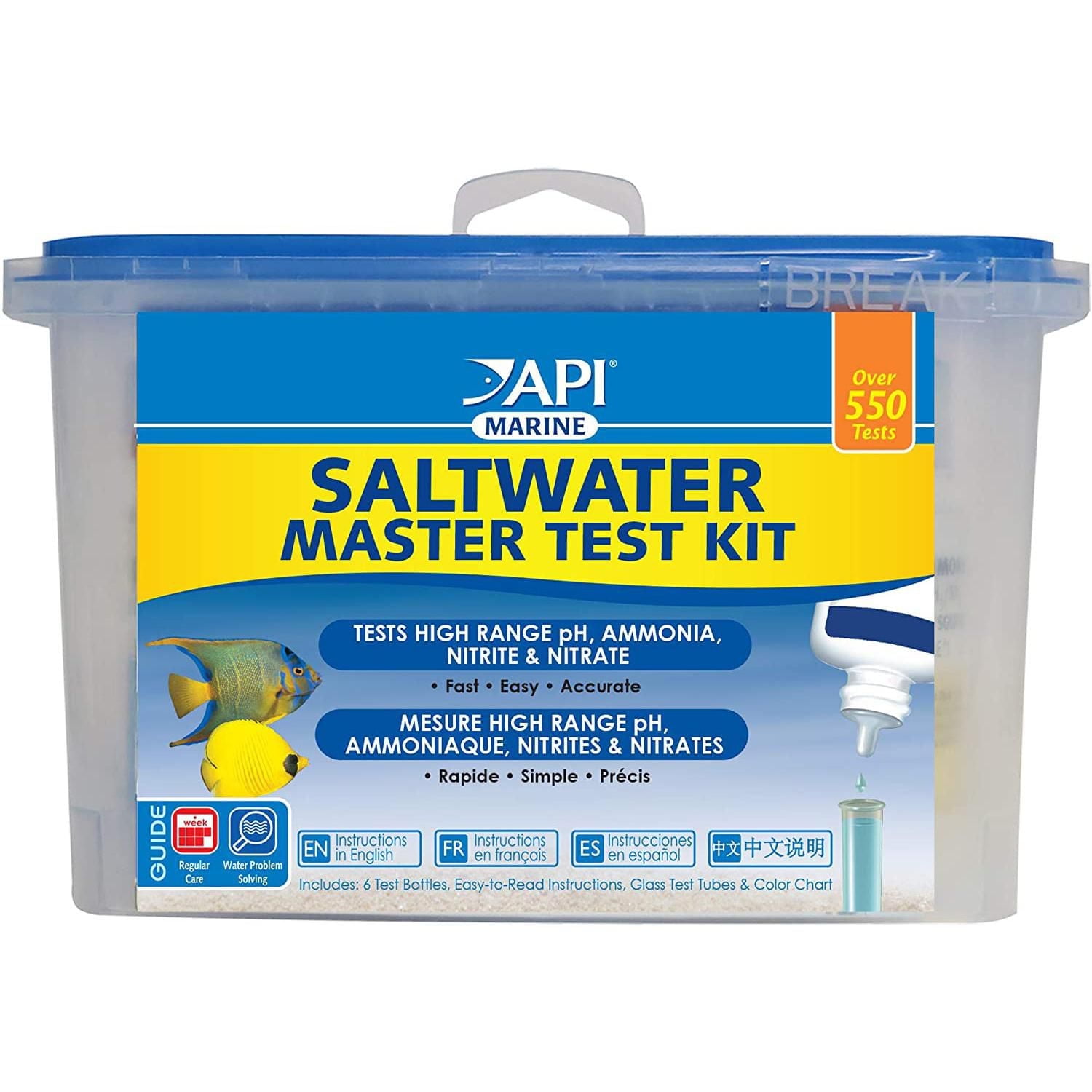 Click here for Api Saltwater Aquarium Master Test Kit 550 Tests prices
