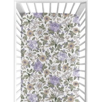Sweet Jojo Designs Watercolor Floral Garden Sage Green Girl 100% Cotton ...
