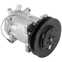AC Compressor & 119mm 8 Groove A/C Clutch Replaces Sanden SD7H13 SD7H15 ...