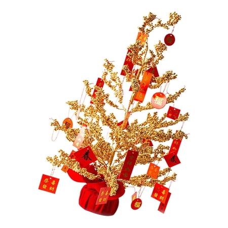 Chinese Lucky Tree with Greetings Table Chinese Lucky Tree with ...