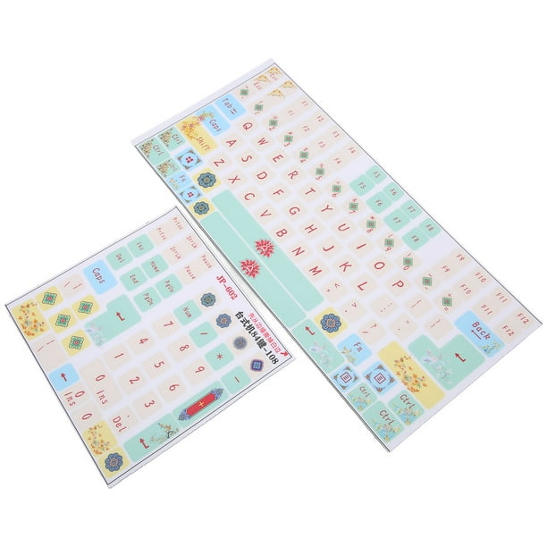 Mechanical Keyboard Sticker2Pcs Mechanical Keyboard Sticker Colored ...