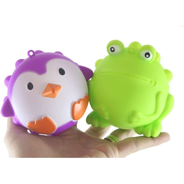 Set of 2 Animal Bubble Pop Ball - Frog and Penguin - Cute Animal ...
