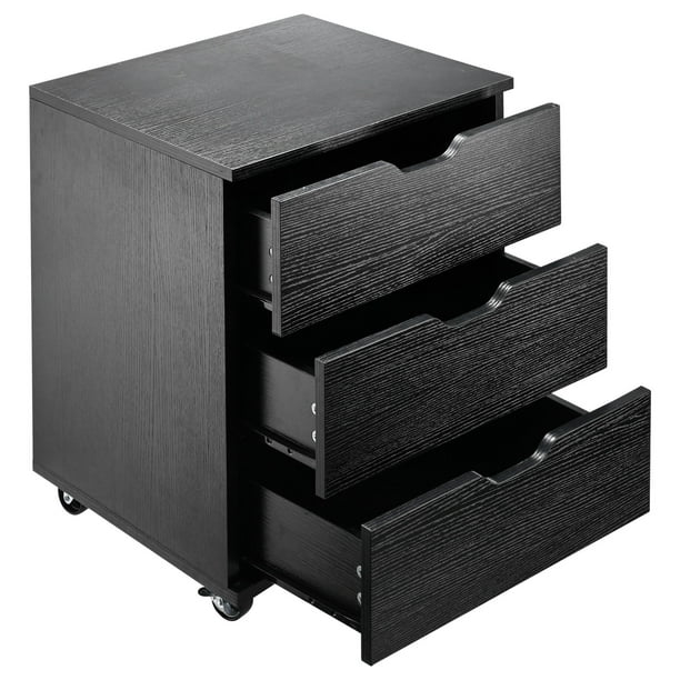 3 Drawers Mobile File Cabinet with Wheels, Office Under Desk Vertical ...