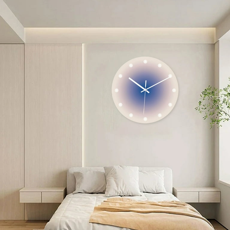 Round Digital Wall Clock