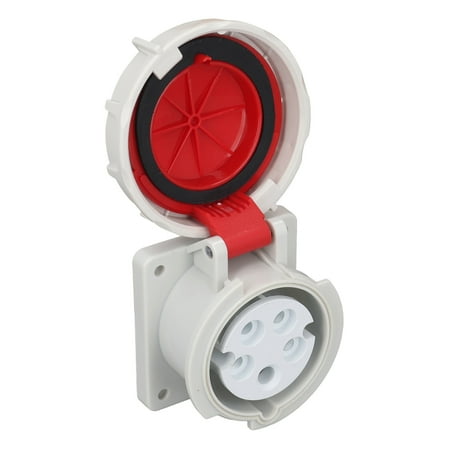 5 Pin Power Socket, AC380-415V 16A Industrial Power Connector High ...