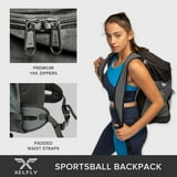 Xelfly Sports Backpack - 25L with Ball, Shoe Compartment, for Gym ...