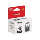 Canon PG-260 Genuine Black Ink Cartridge for Crisp, Sharp Text and ...