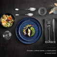 Dinnerware Sets 12-piece Plates And Set Stoneware Dish For 4 Ceramic ...
