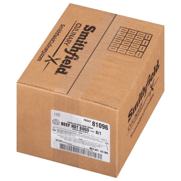 Farmland Gold Medal Beef Hot Dog - 8:1 - 1 each. - Walmart.com