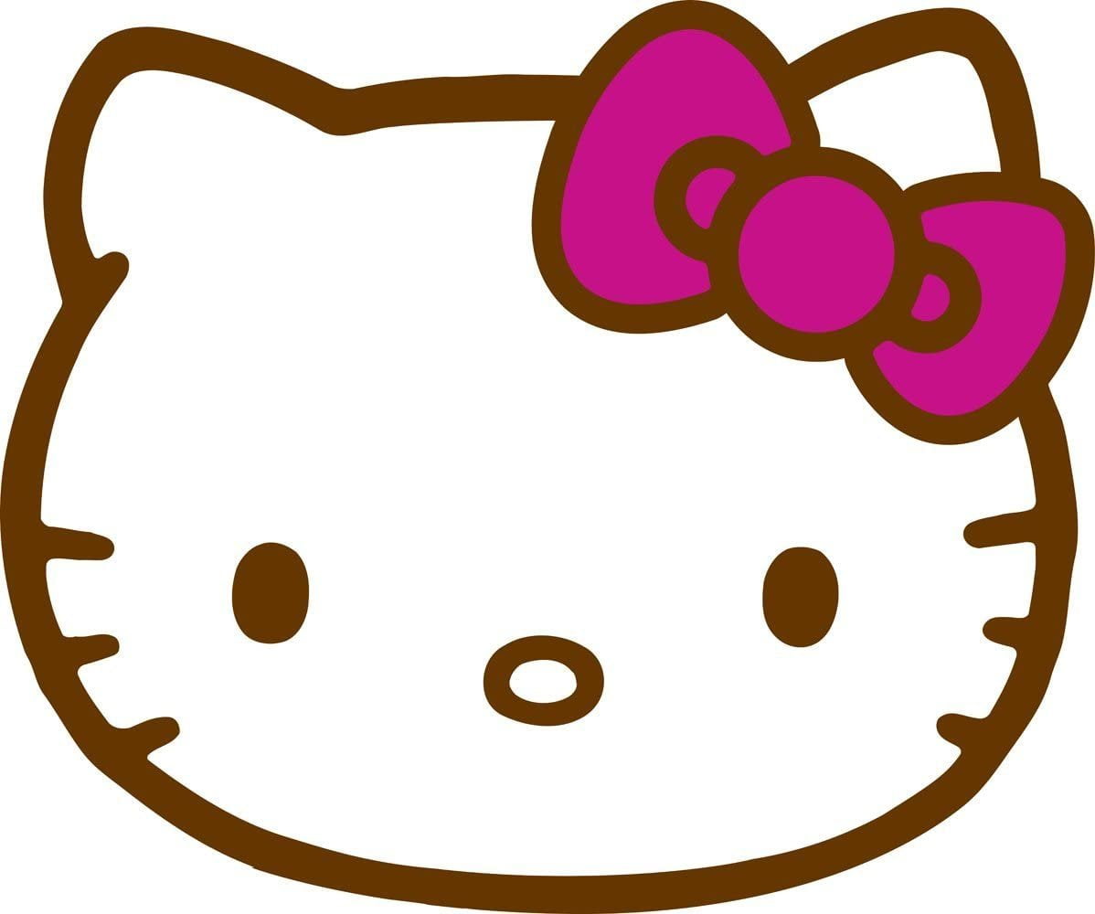 Hello Kitty Face Background