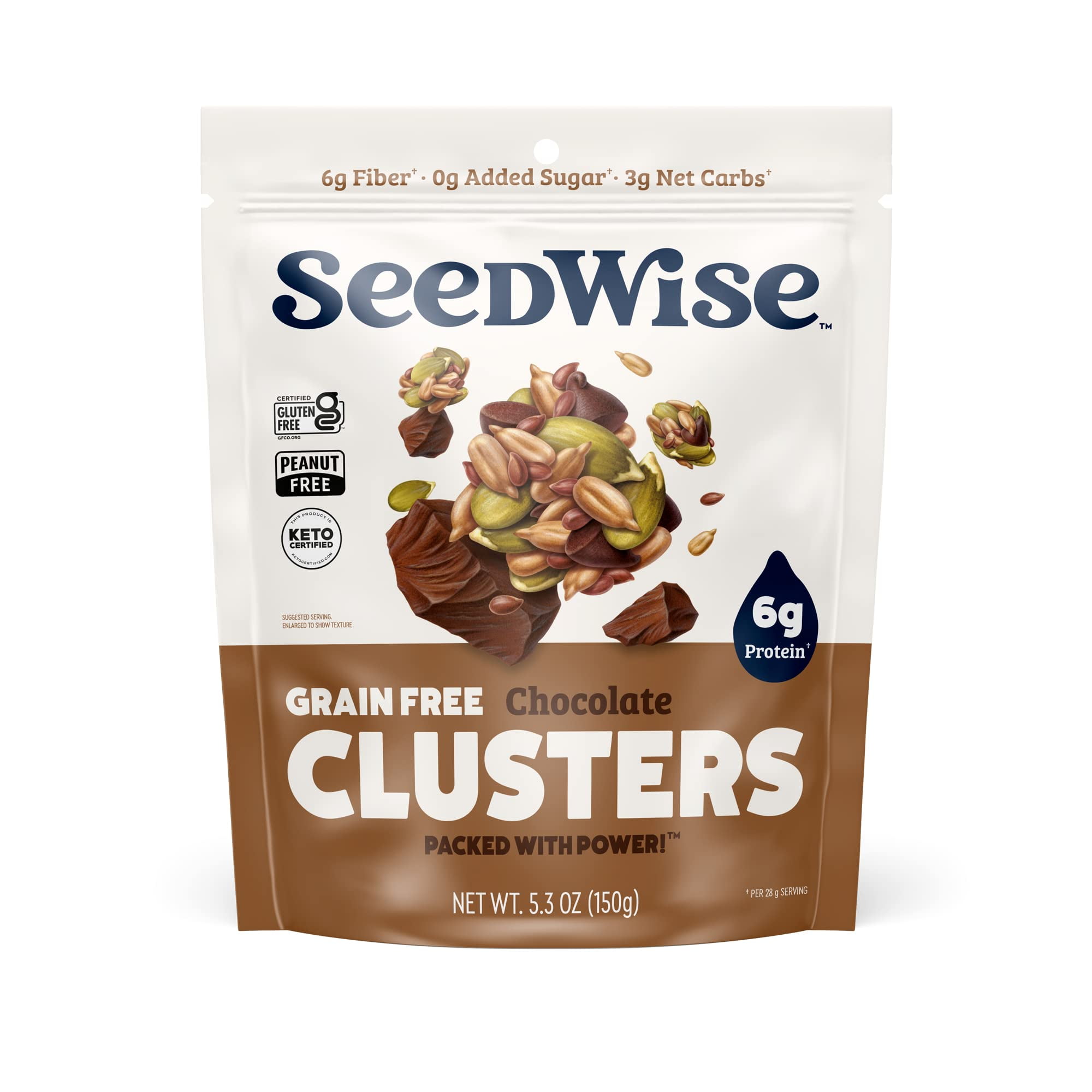 Ozery Bakery Super Seed Crunch Clusters, Chocolate, Plant Based, Vegan ...