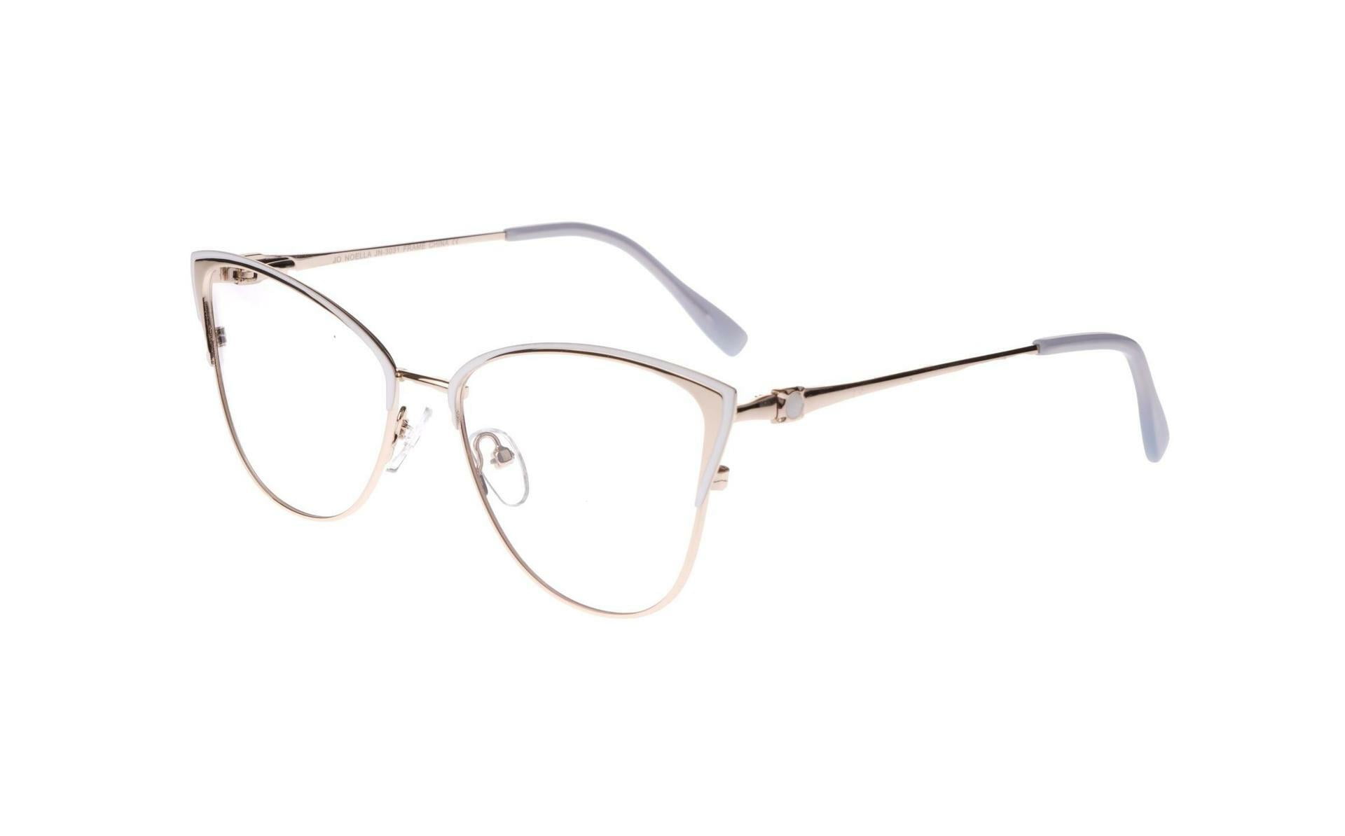 NEW Jo Noella Eyewear JN-3031 White & Gold Eyeglasses 54/16/140 ...