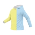 BFHHYA Kids Color Block Hooded Shirts UPF50+ Sun Protection Long Sleeve ...