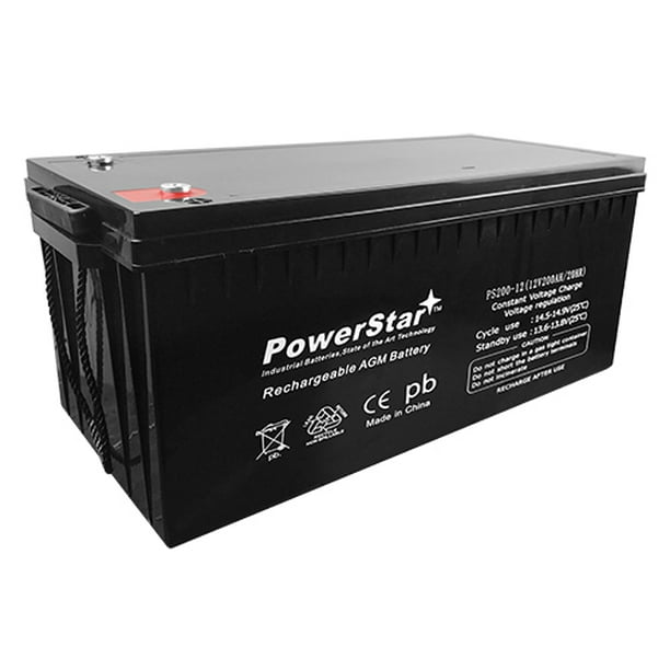 12V 200AH Sail Boat Replacement Sealed Battery - Deep Cycle by ...