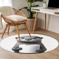 4ft Round Rug Cute Otter Area Rugs for Living Room Bedroom Washable Non ...