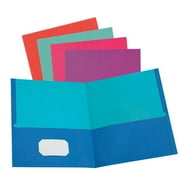Universal Laminated Two-Pocket Folder, Cardboard Paper, Blue, 11 x 8 1/ ...
