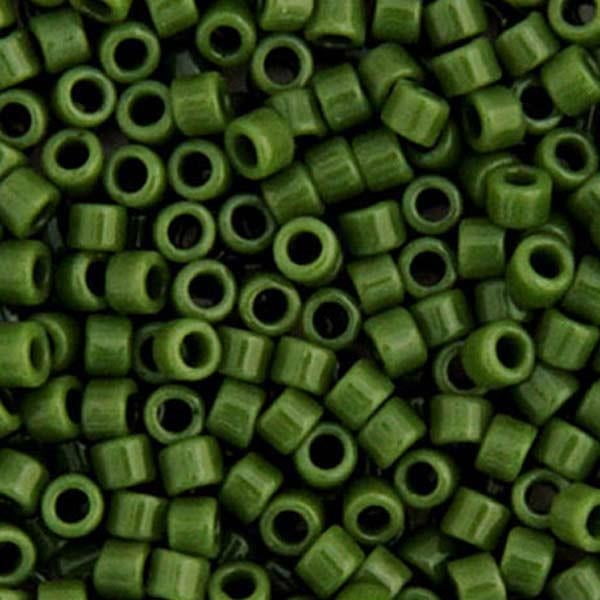 Click here for Miyuki Delica 11/0 Rd Green Avocado Opaque 11/0 prices