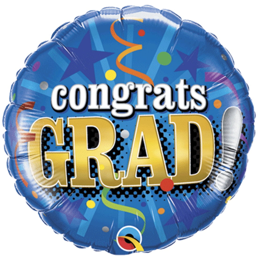 Qualatex Congrats Graduation Party Streamers 18" Foil Balloon, Blue ...