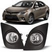Fog Light Pair Upgrade Kit Black Bezel Accessory Lamp Fits 2012-2021 ...