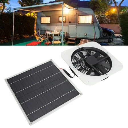 Solar Panel Fan Kit, 100W Solar Powered Fan With Rainproof, High ...
