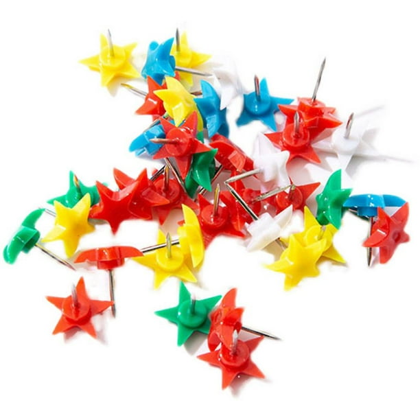 Juego de 100 chinchetas en forma de I de colores multiusos para ...