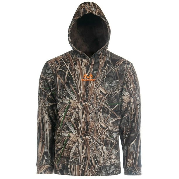 Men's Realtree Max-7 Sherpa Hoodie - Walmart.com