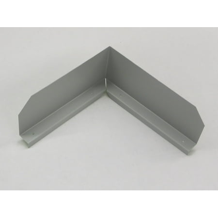 Bent (Inside Corner) Gutter Valley Splash Guards - 12 ct PEARL GREY ...
