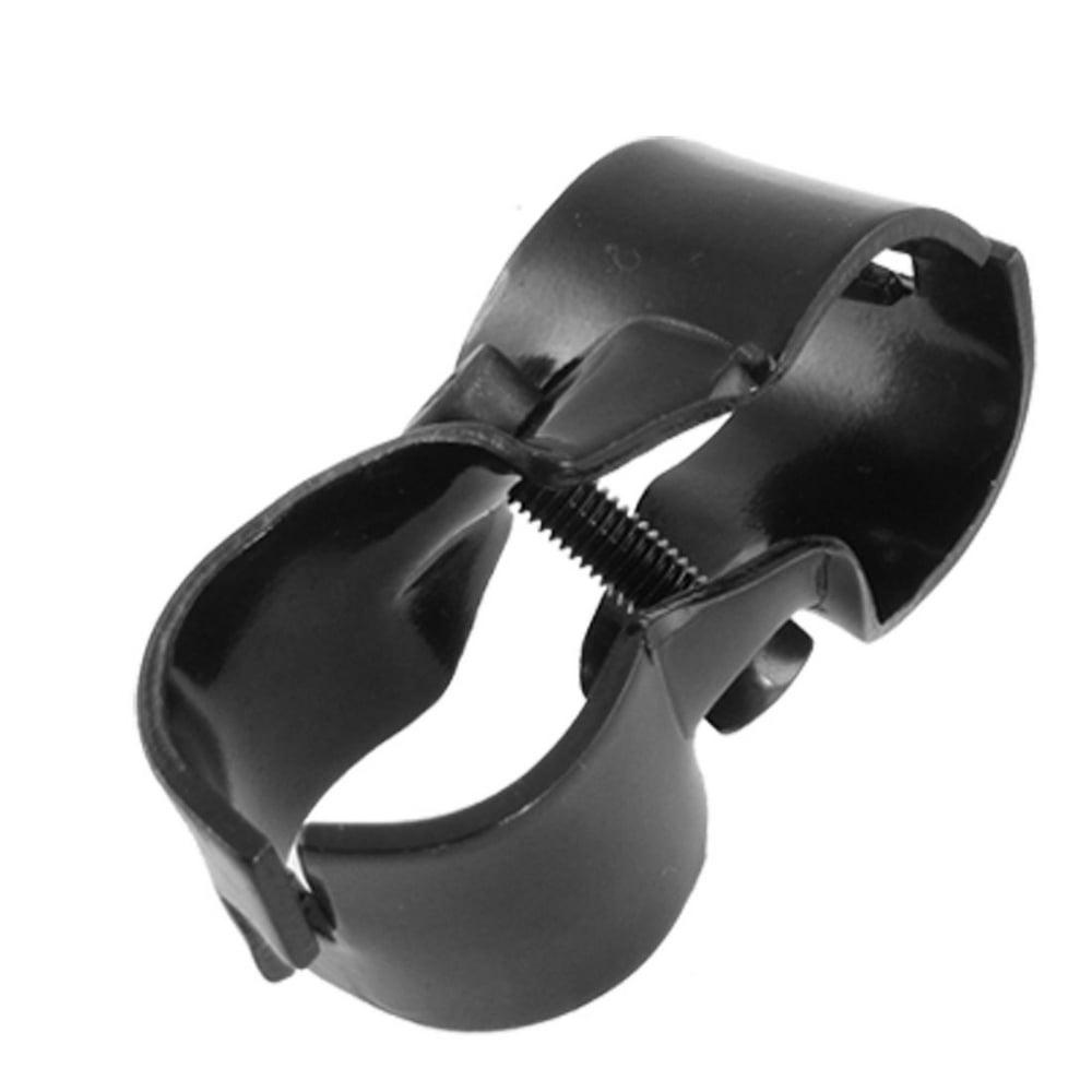 Universal 1.1" Hole Dia Vertical Pipe Clamp Clip Supporter Black ...