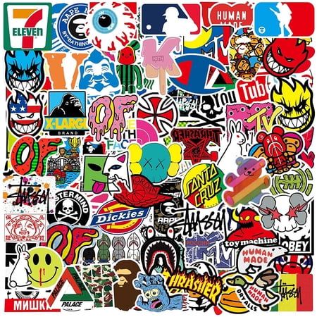 Cool IGUOHAO Stickers 100 Pack Decals Laptop Computer Skateboard Helmet ...
