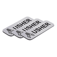Usher 1 x 3" Name Tag/Badge, Silver, Praying Hands (3 Pack) - Walmart.com