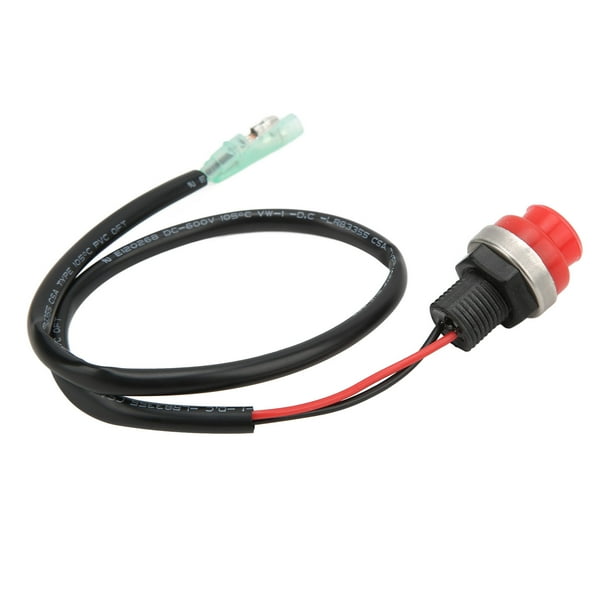 Emergency Engine Kill Switch, Red 45cm Wire Outboard Start Stop Push ...