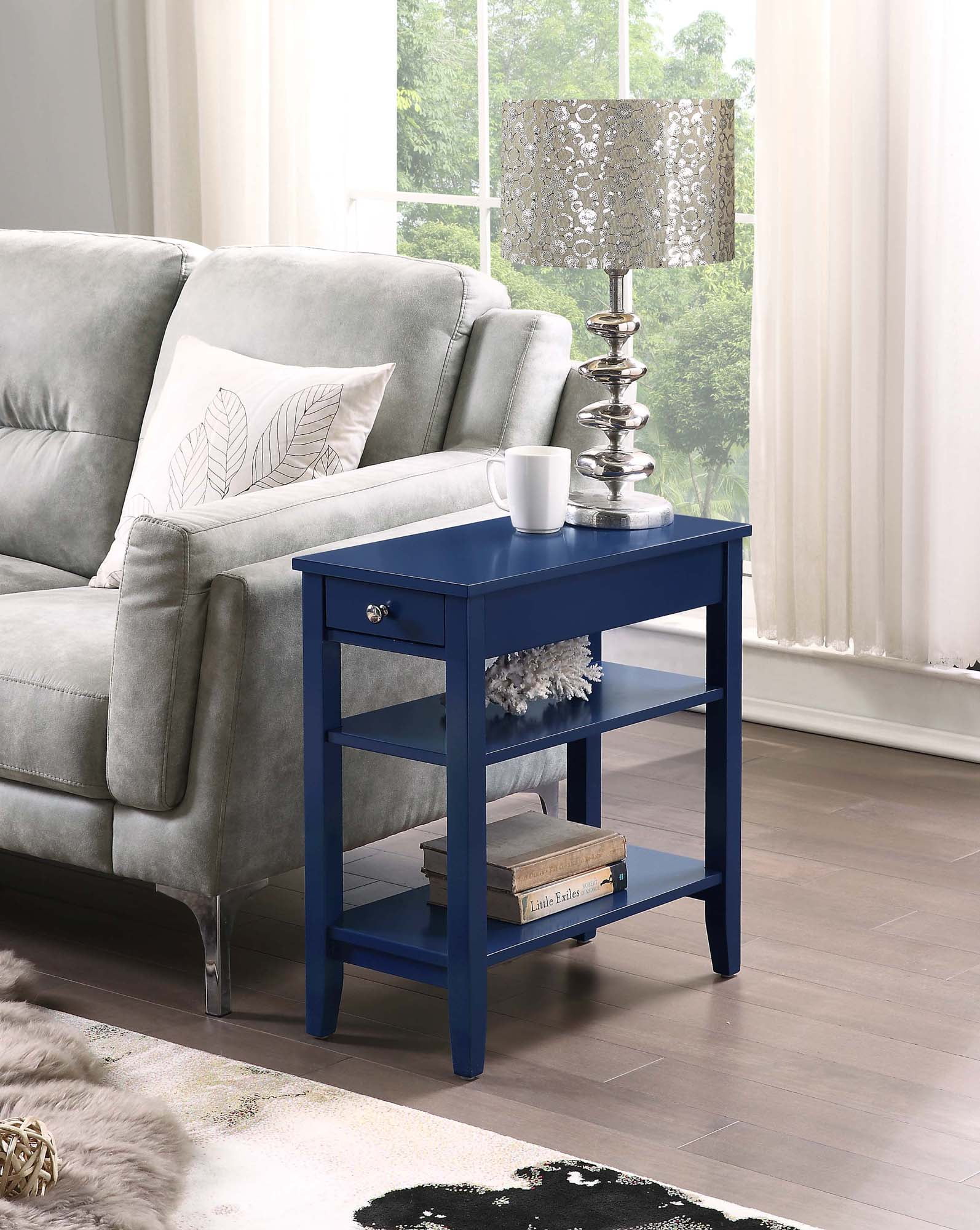 Convenience Concepts American Heritage 1 Drawer Chairside End Table ...