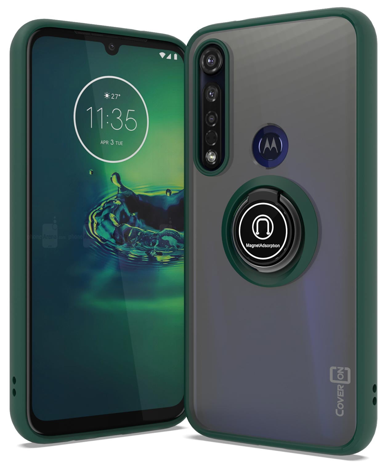 CoverON Motorola Moto G8 Plus Case with Magnetic Car Mount Compatible ...
