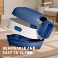 Open Design Transparent Cat Litter Box, Large Spacious Easy Entry Pet ...