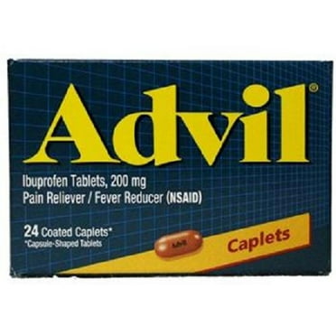 Advil Caplets 100 W/4 Pm Lg Free - Walmart.com
