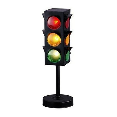 Traffic Light Table Lamp - 8 inches Cool and Fun Bright Lights ...